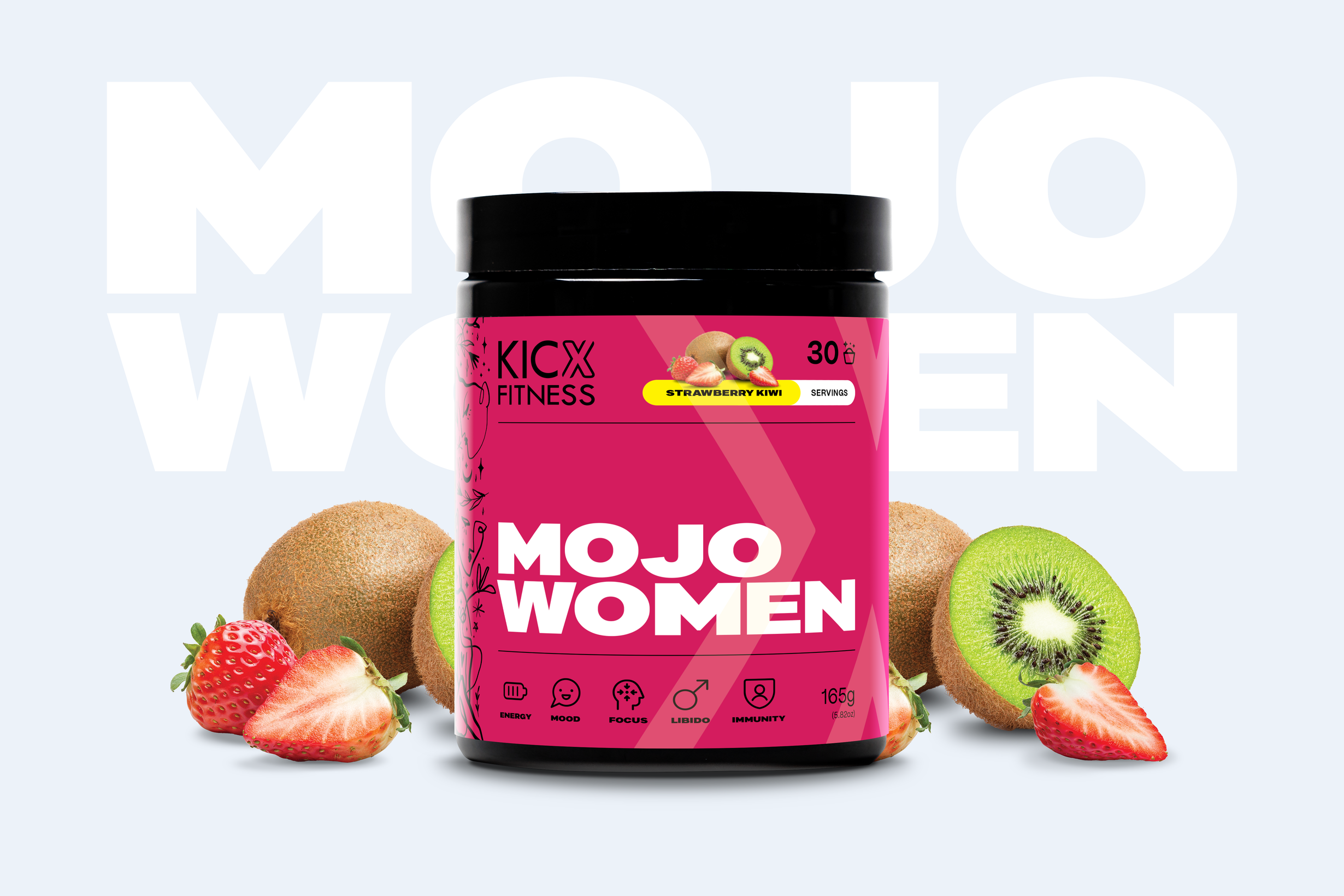 KicX Mojo Women - Strawberry Kiwi – KICXFITNESS
